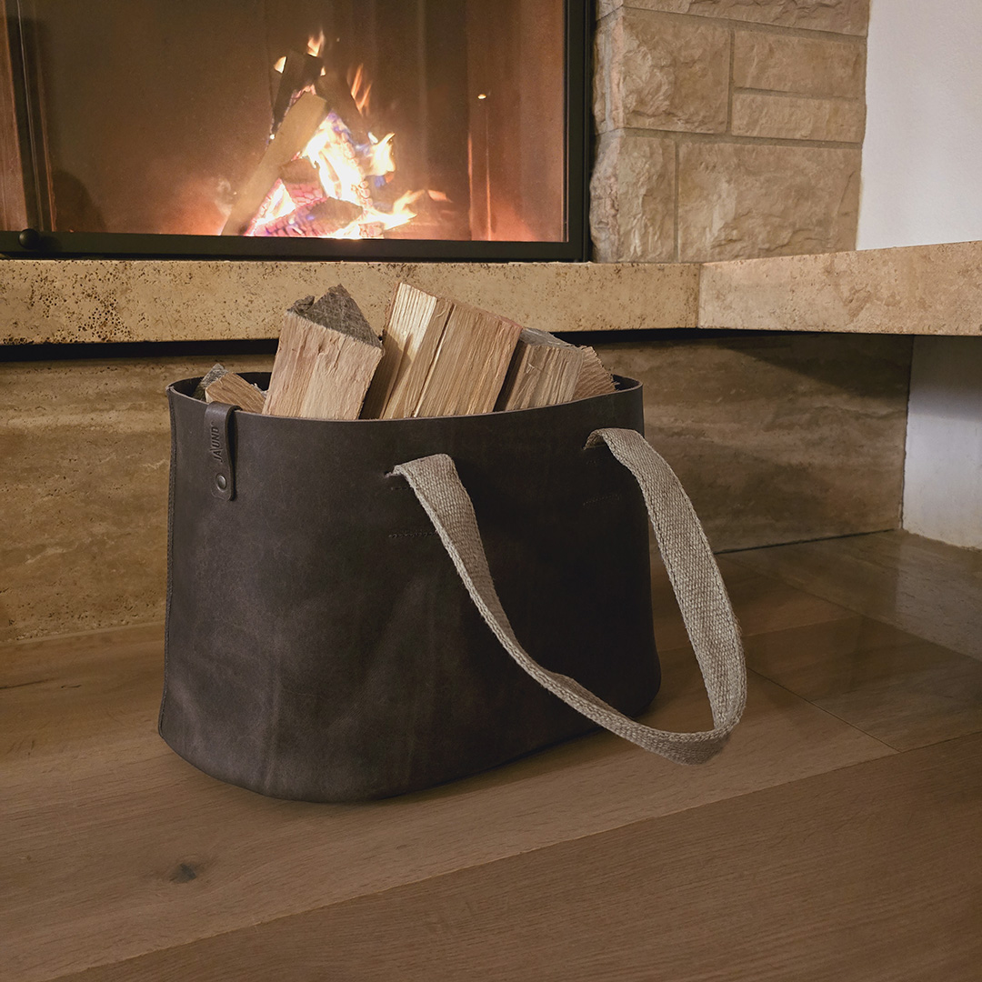 Brennholztasche Leder – JA\UND?